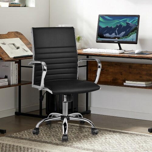 High back ribbed office chair store