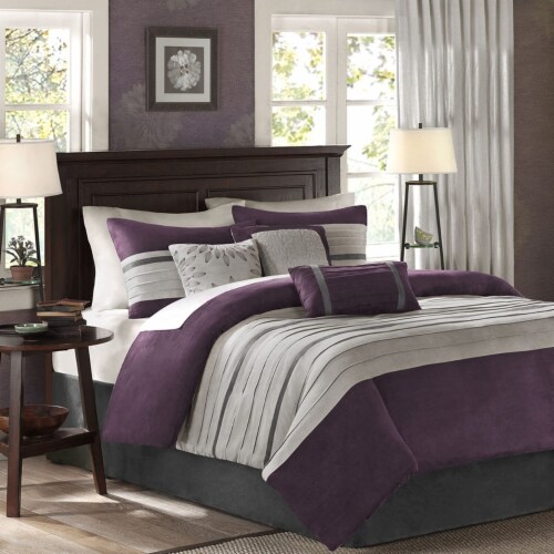 Plum queen comforter set store