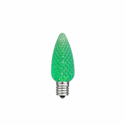 25 Pack C7 Led Outdoor Christmas Replacement Bulbs Green C7 E12 Base