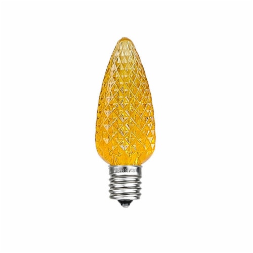 25 Pack C7 Led Outdoor Christmas Replacement Bulbs Orange C7 E12 Base