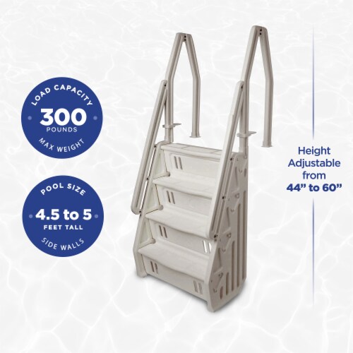 Vinyl Works IN Deluxe 32 Inch Adjustable In Step Above Ground Pool ... Vinyl Works IN Deluxe 32 Inch Adjustable In Step Above Ground Pool ...