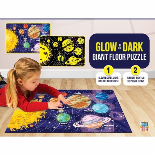 Masterpieces Glow In The Dark - Our Solar System 48 Piece Floor Jigsaw ... Masterpieces Glow In The Dark - Our Solar System 48 Piece Floor Jigsaw ...
