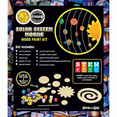 Masterpieces Nasa - Solar System Mobile Wood Craft & Paint Kit, 1 unit ... Masterpieces Nasa - Solar System Mobile Wood Craft & Paint Kit, 1 unit ...