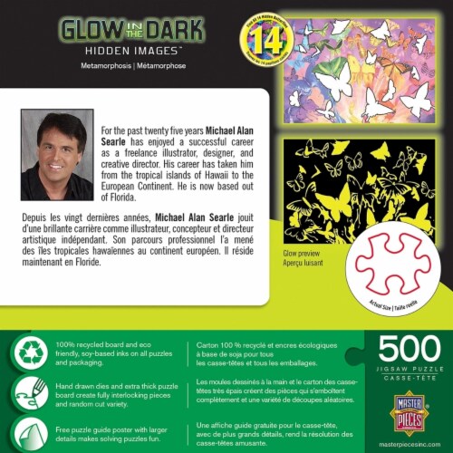 MasterPieces® Glow in the Dark Hidden Images™ Metamorphosis Puzzle, 500 ... MasterPieces® Glow in the Dark Hidden Images™ Metamorphosis Puzzle, 500 ...