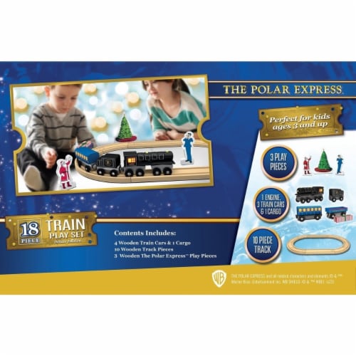 MasterPieces Wood Train Sets - The Polar Express 18 Piece Train Set, 1 ... MasterPieces Wood Train Sets - The Polar Express 18 Piece Train Set, 1 ...