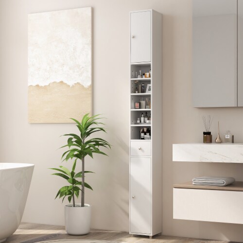 Skinny bathroom shelf store