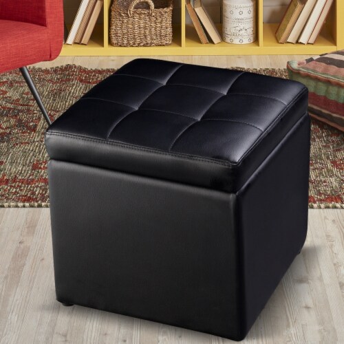 Slickblue Ottoman Pouffe Storage Box Lounge Seat Footstools 1 unit Gerbes Super Markets