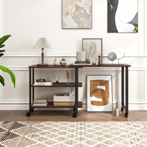 Rotating sofa side table store