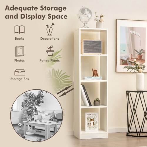 Narrow cube bookcase store