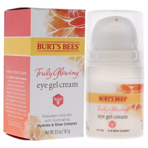 Burts Bees Truly Glowing Eye Gel Cream Unisex 05 Oz White Pack Of 14 14 Pack Kroger