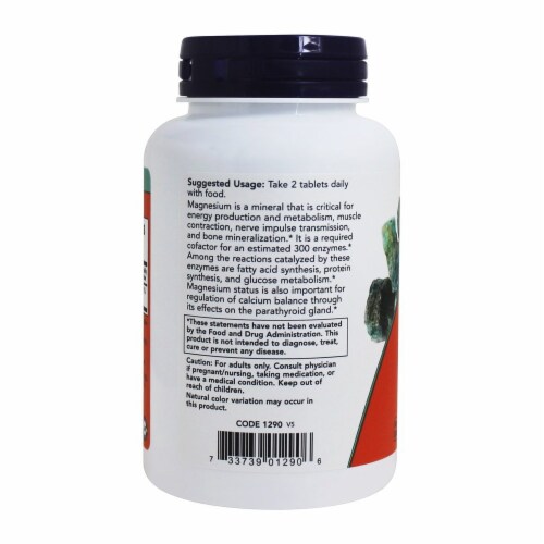 Now Foods Magnesium Citrate 200 Mg 100 Tablets 100 Count King Soopers