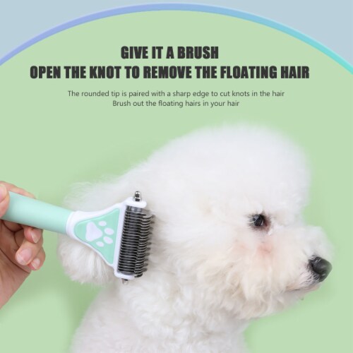 Smilegive Double Sided Pet Hair Remover Brush For Cats Dogs 1 Ct Fry s Food Stores