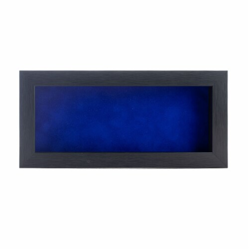 10x20 Shadow Box Frame Charcoal Gray Wood, 3/4 Depth, Royal Blue Suede ... 10x20 Shadow Box Frame Charcoal Gray Wood, 3/4 Depth, Royal Blue Suede ...