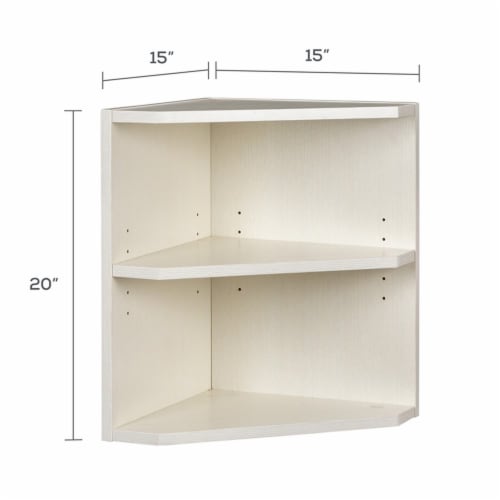Mayline Medina Series 2 Shelf Corner Bookcase in Sea Salt, 1 - Kroger Mayline Medina Series 2 Shelf Corner Bookcase in Sea Salt, 1 - Kroger