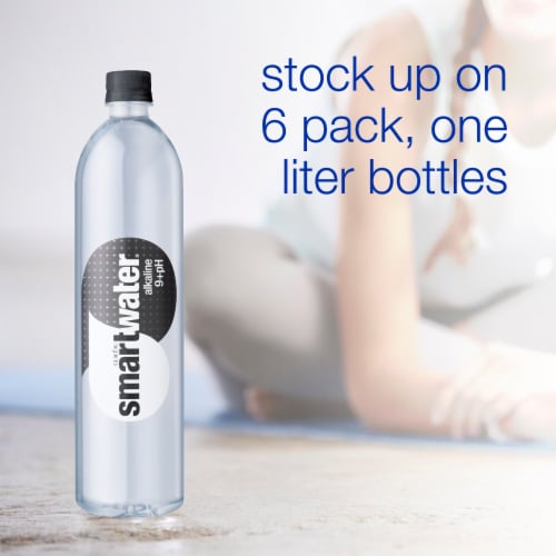 Smartwater® Alkaline Vapor Distilled Bottled Water, 6 bottles / 33.8 fl ... Smartwater® Alkaline Vapor Distilled Bottled Water, 6 bottles / 33.8 fl ...