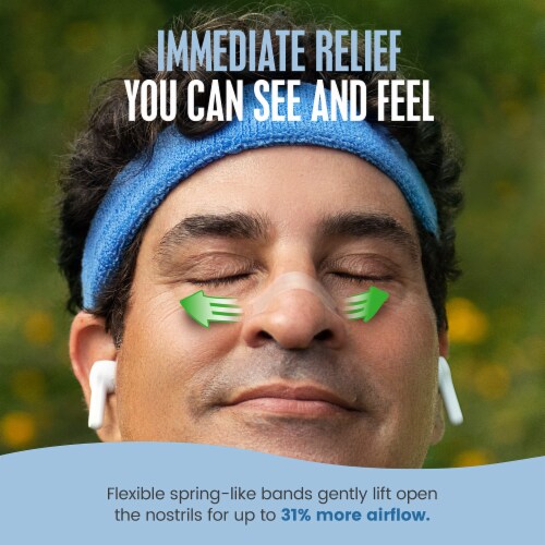 Breathe Right Original Nasal Strips Nasal Congestion Relief Caused By Colds And Allergies 30 Ct 1