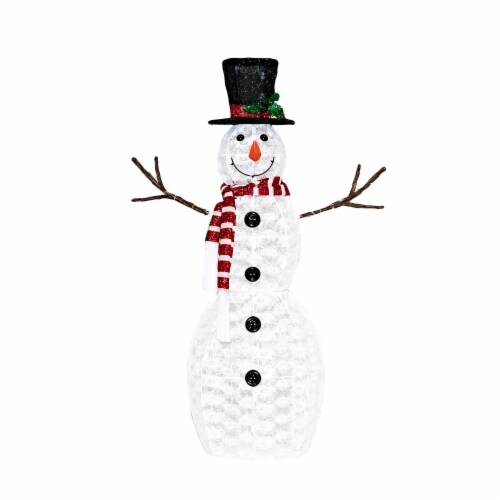 Novelty Lights Led Pre Lit Snowman Christmas Yard Art Decoration Pure