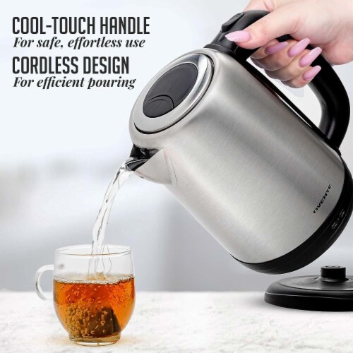Ovente Electric Tea Kettle Stainless Steel Silver 1 7l 1 7 L Kroger