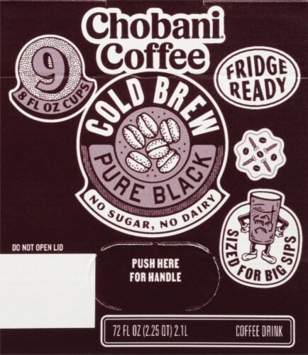 Chobani® Pure Black Cold Brew Coffee, 72 fl oz - Fred Meyer Chobani® Pure Black Cold Brew Coffee, 72 fl oz - Fred Meyer