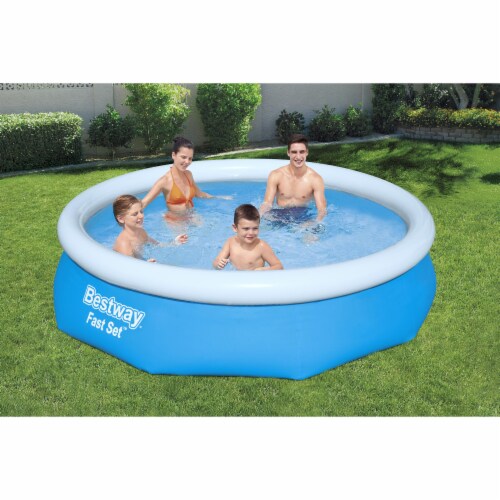 Bestway 10 x 30 Fast Set Inflatable Above Ground Swimming Pool w Filter Pump 1 Piece Fred Meyer