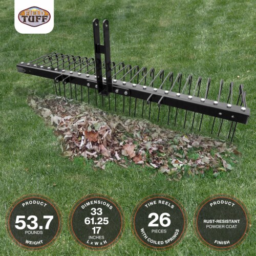 3 point pine straw rake store