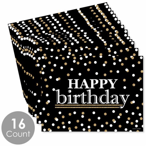 Big Dot Of Happiness Adult Happy Birthday Gold Party Table Decor