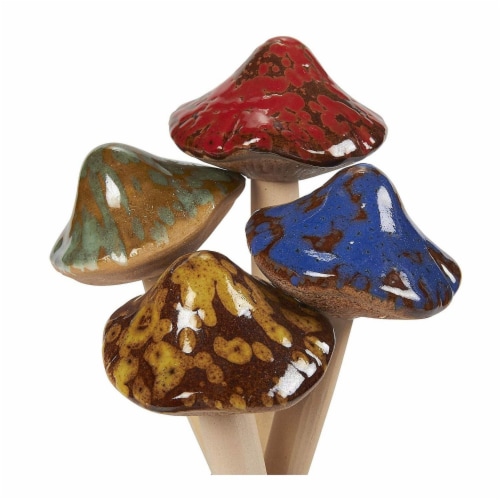 Juvale Miniature Ceramic Mushroom, Garden Decorations (2 x 5.3 in, 4 ... Juvale Miniature Ceramic Mushroom, Garden Decorations (2 x 5.3 in, 4 ...