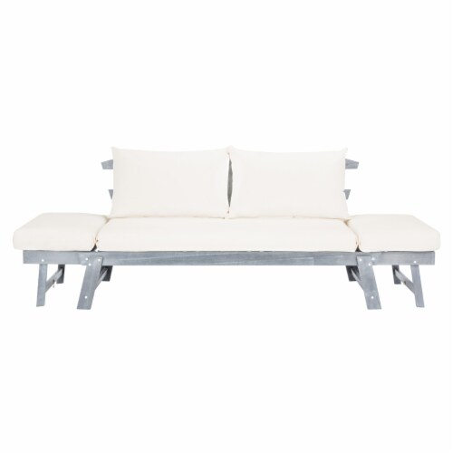 SAFAVIEH Outdoor Collection Tandra Modern Contemporary Daybed Ash Grey 85.4 x 29.1 x 29.5 W Fry s Food Stores