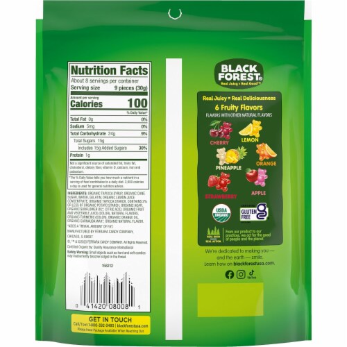Black Forest Organic Gummy Candy Bears 6 count Fry s Food Stores