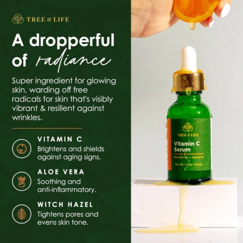 Tree Of Life Vitamin C Serum For Face Vit C Serum With Hyaluronic