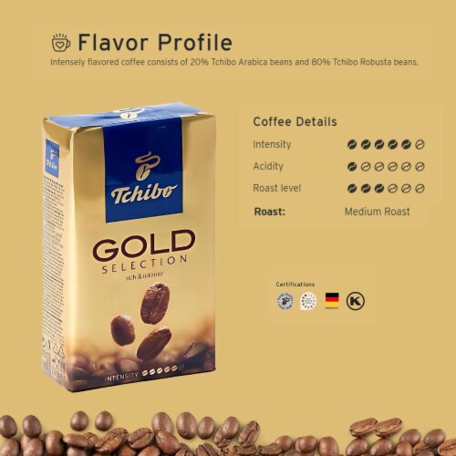 Tchibo Gold Selection Ground Coffee 8.8oz 250g bag Foods Co