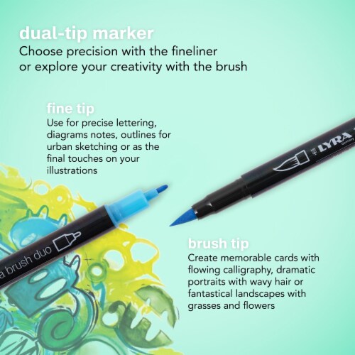 Lyra Aqua Brush Duo Art Markers 12 Colors 12 Color Set Smith s Food and Drug