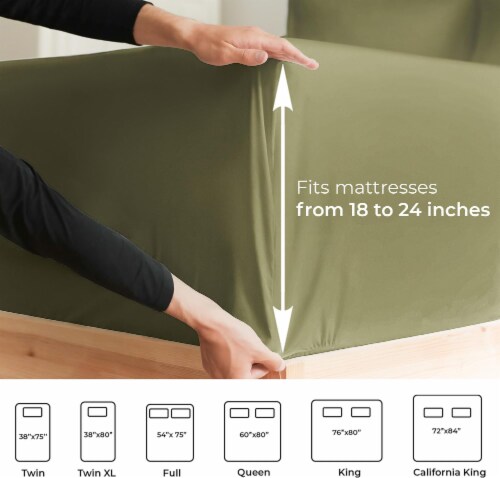 Cgk Linens 6 Piece Extra Deep Pocket Microfiber Sheet Set Queen