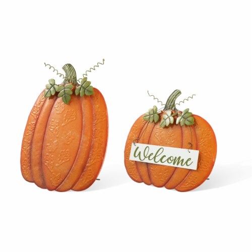 Metal pumpkin decorations store