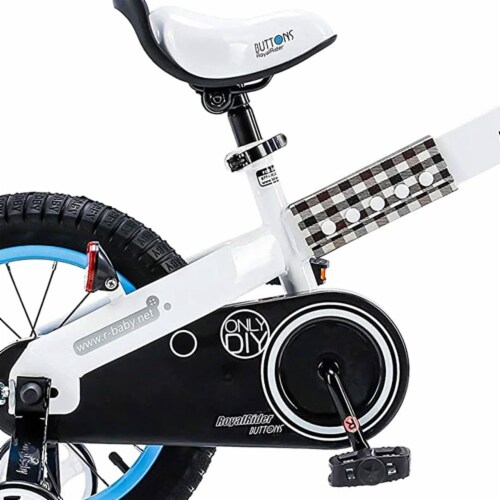 RoyalBaby Buttons 16 Inch Kids Bike with Kickstand and Training Wheels Blue 16 Harris Teeter