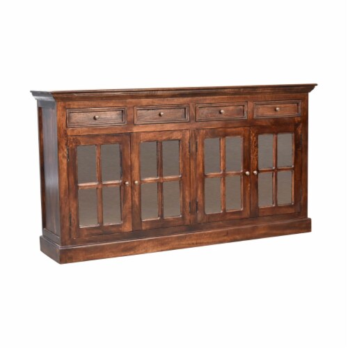 Artisan Furniture Solid Wood Light Walnut Glazed Sideboard 1 Unit Fred Meyer