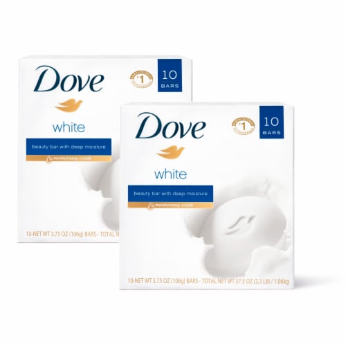 Dove White Deep Moisture Beauty Bar Soap 10 Ct 4 Oz Frys Food Stores