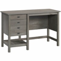 Sauder Cottage Road Single Pedestal Desk in Engineered Wood Mystic Oak Finish 1 Fry s Food Stores