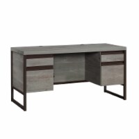 Sauder Manhattan Gate Modern 4 Drawer Office Desk in Mystic Oak 1 Gerbes Super Markets