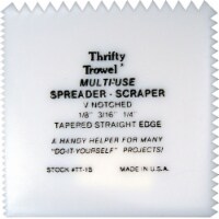 Thrifty Trowel MultiUse V Notched Straight Edge Spreader plastic disposable 36ct 1 pack each Smith s Food and Drug
