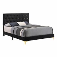 Black and gold tufted headboard store