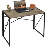 Interior Elements Modern Small Computer Folding Desk For Home Office Light Brown Oak 39 1 Smith s Food and Drug