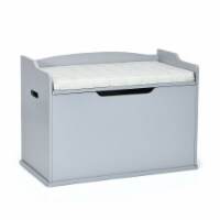 Slickblue Kids Toy Wooden Flip top Storage Box Chest Bench with Cushion Hinge 1 Unit Foods Co