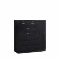 Pemberly row 7 drawer chest in black store