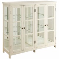 Bowery hill shelf glass curio cabinet store