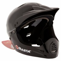 Razor Kids Youth Full Face Padded BMX Bike Bicycle Scooter Helmet Glossy Black 1 Piece Dillons Food Stores
