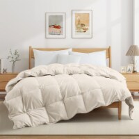 Lightweight White Goose Down Comforter Twin Full Queen King California King Cream Twin twin Mariano s