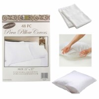 48 White Hotel Pillow Plastic Cover Case Waterproof Zipper Protector Bed 21 X 27 1 Harris Teeter