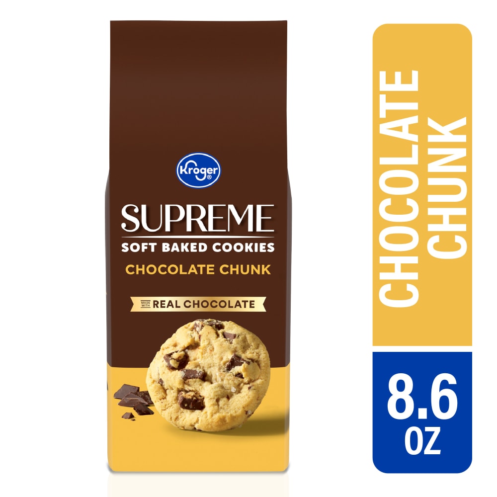 Kroger® Supreme Soft Baked Chunk Chocolate Chip Cookies, 8.6 oz - Kroger Kroger® Supreme Soft Baked Chunk Chocolate Chip Cookies, 8.6 oz - Kroger