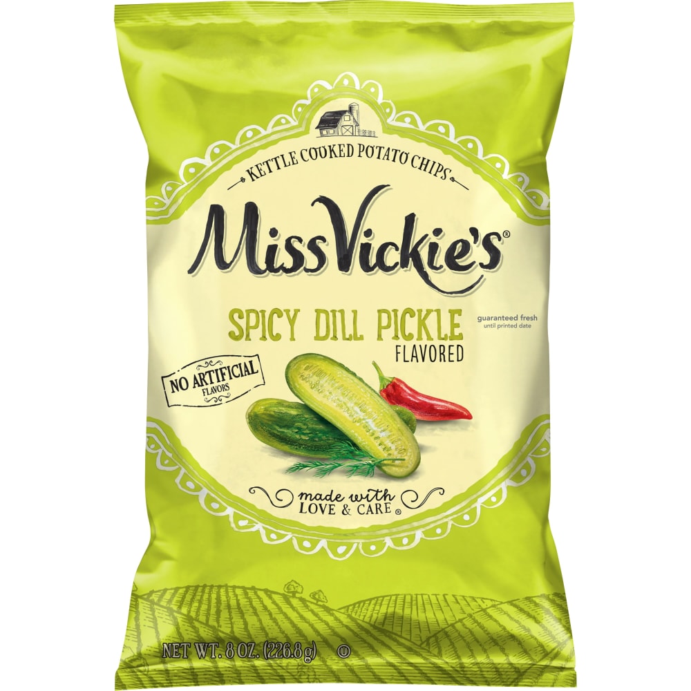 Miss Vickie's® Spicy Dill Pickle Potato Chips, 8 oz - Ralphs Miss Vickie's® Spicy Dill Pickle Potato Chips, 8 oz - Ralphs